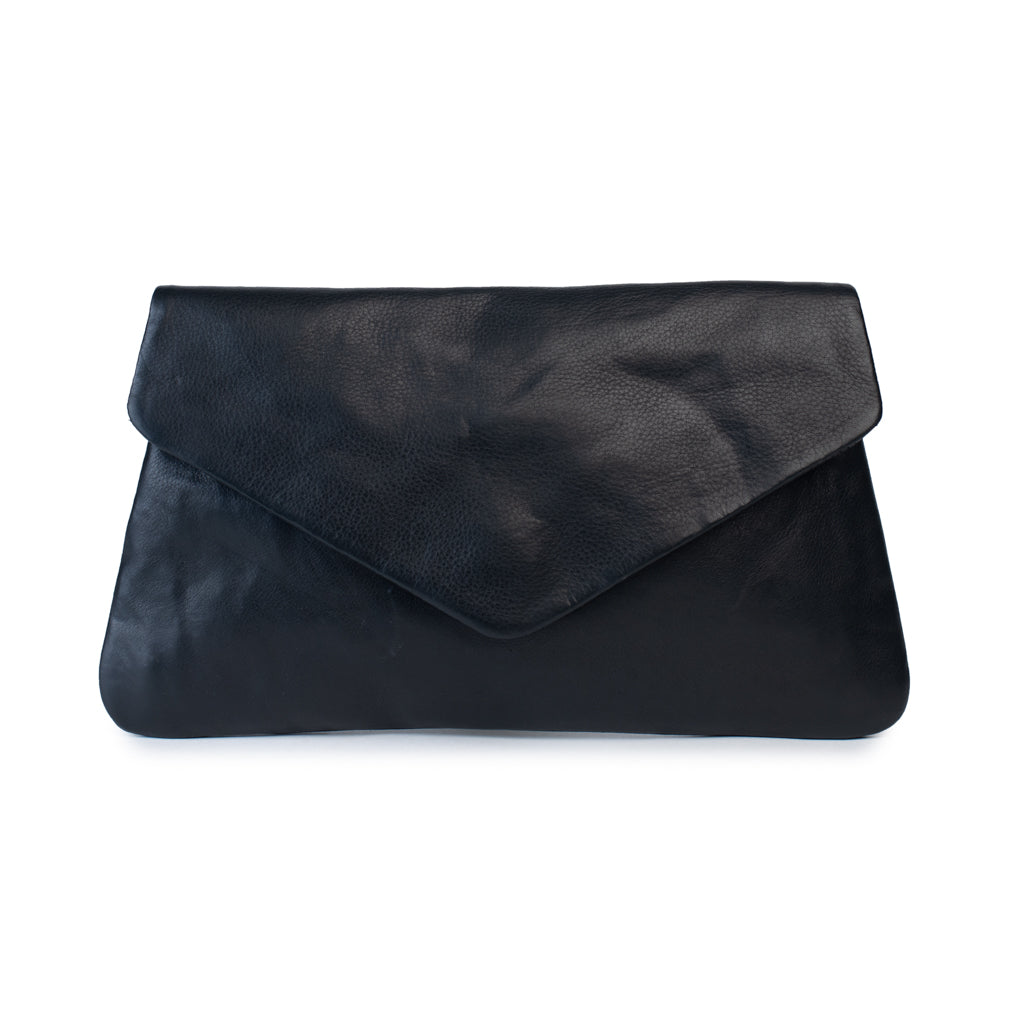 Riley Clutch – Dusky Robin Leather